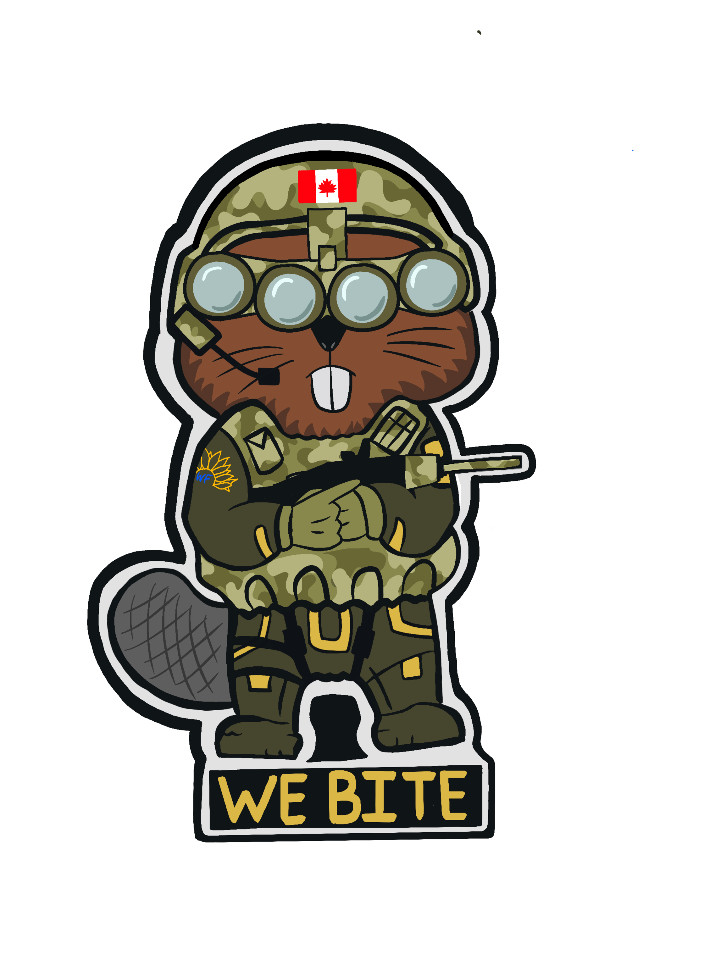 “We Bite” Beaver Morale Patch – WUNDERfund